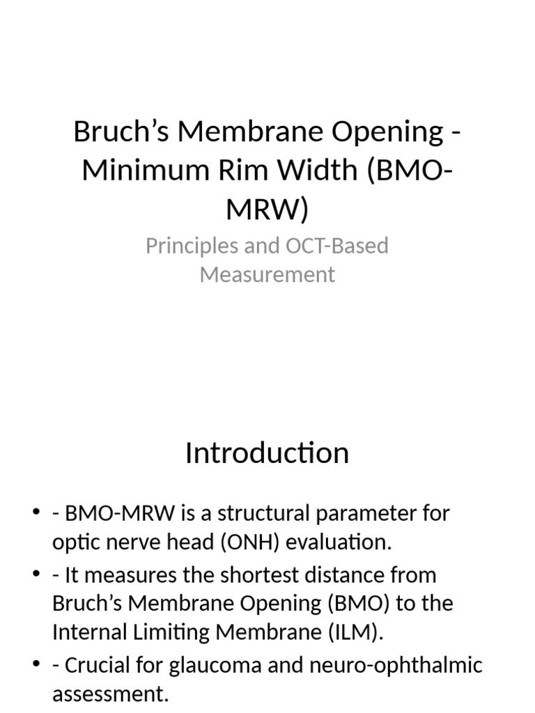 BMO MRW Presentation | PDF