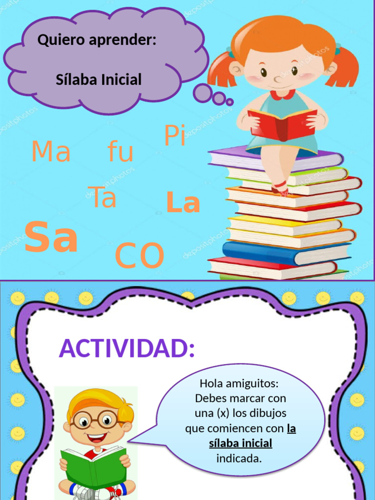 Silaba Inicial Pi, Ma, Fa, Sa, La | PDF