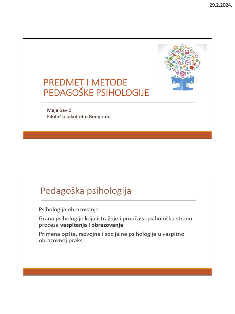Predmet I Metode PP 2024 | PDF