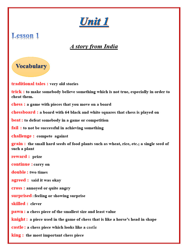 Indian Traditional Chess Tale | PDF