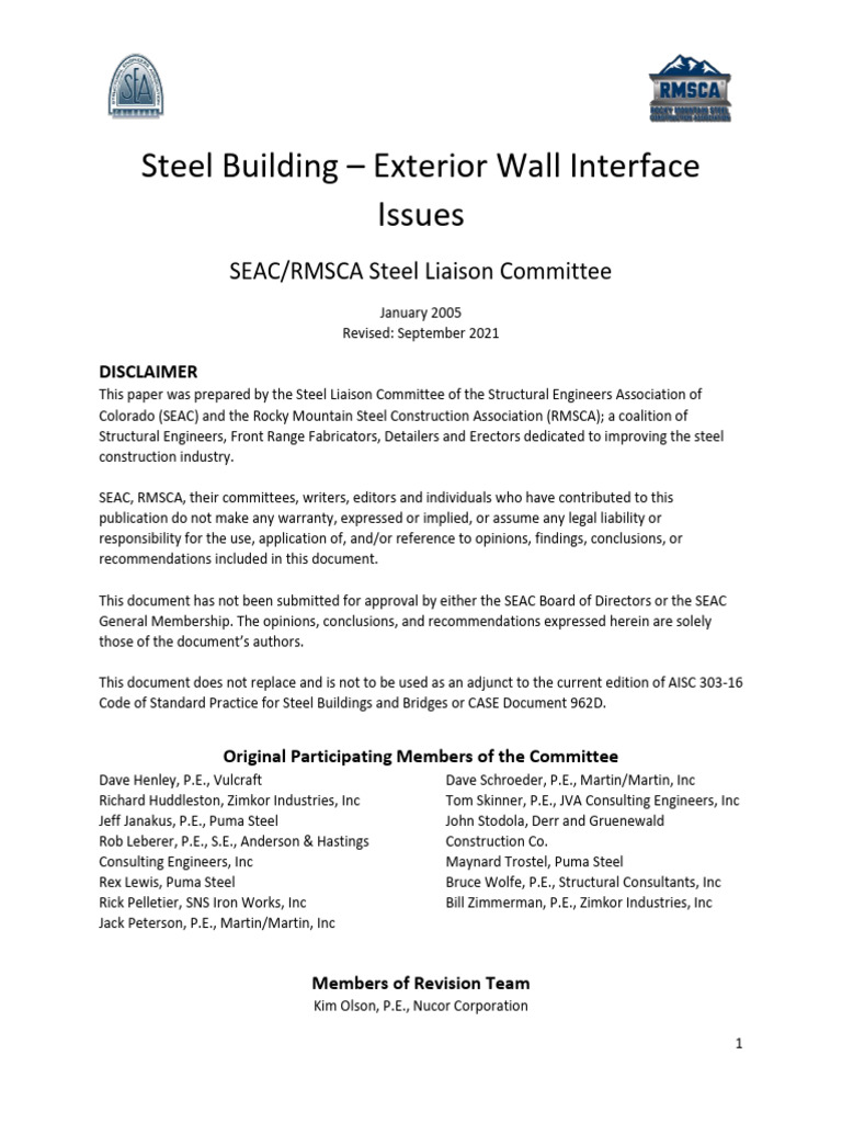 Steel Building Wall Interface Solutions | PDF | Framing (Construction ...