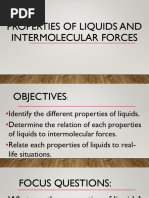 Lesson 3 Properties of Liquid and IMF | PDF | Liquids | Evaporation