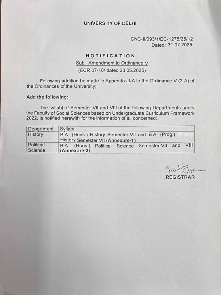 Ugcf Final Notification Polsc | PDF | Bachelor's Degree | Academic Degree