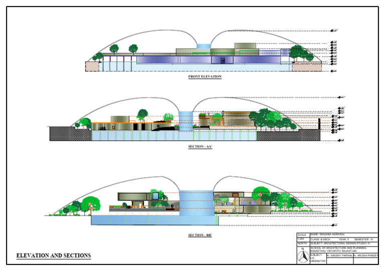 Elevation and Section Sheet | PDF | Academic Degree