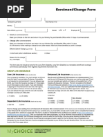 Sun Life Enrolment and Change Form (EN) | PDF | Life Insurance | Trustee