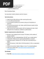 Amazon Pre-Hire Appointment Guide | PDF