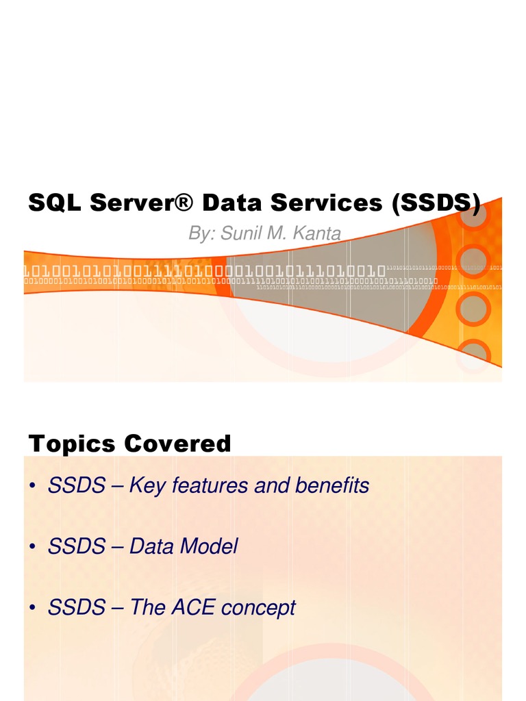 SQL Server Data Services - SSDS | PDF | Microsoft Sql Server | Sql