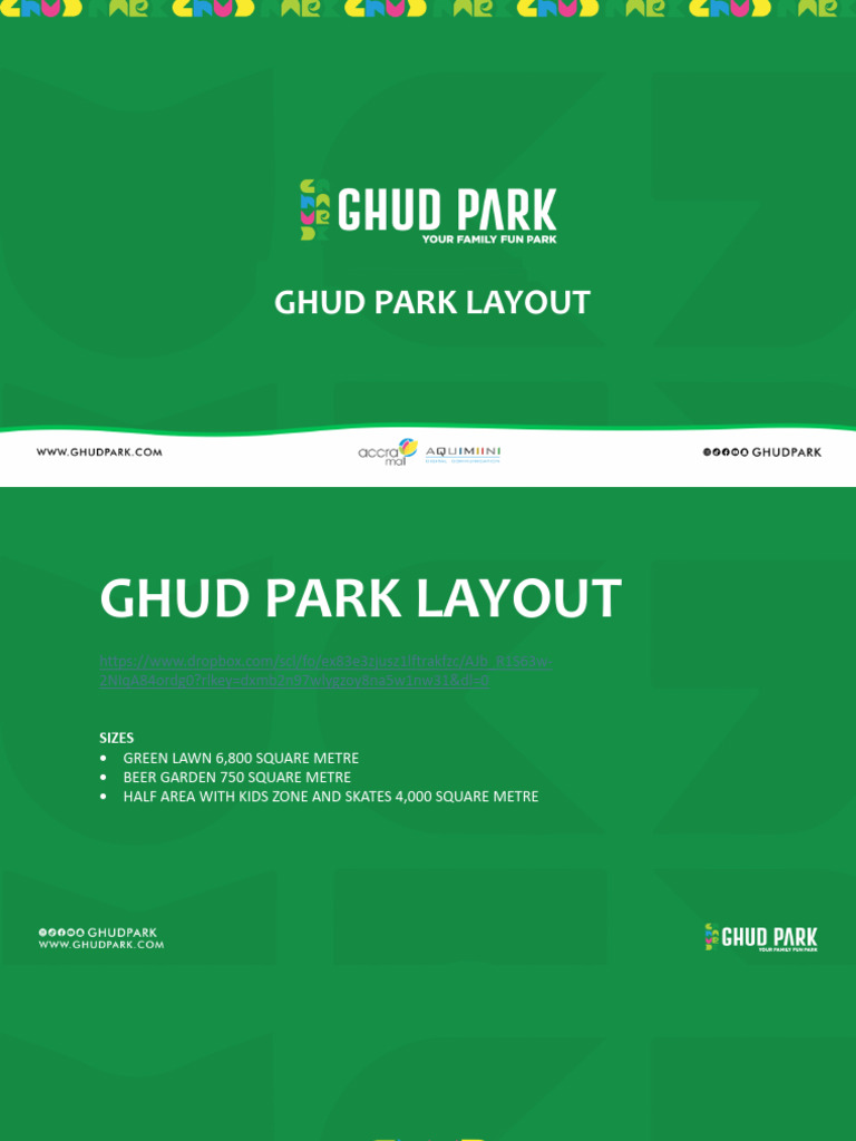 GHUD Park Layout and Sizes Overview | PDF