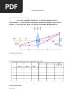 B Experiment 1 - Focal Length of Convex Lens | PDF | Optics | Applied ...