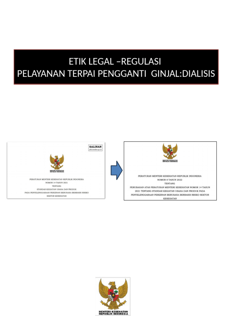Tarif dan Regulasi Dialisis Ginjal | PDF
