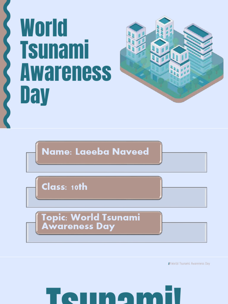 World Tsunami Awareness Day | PDF | Tsunami | Volcano