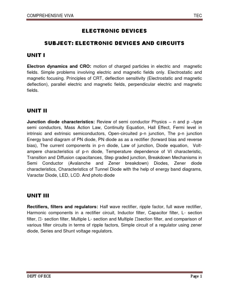 C-Viva Report2 For Ece | PDF | Mosfet | P–N Junction