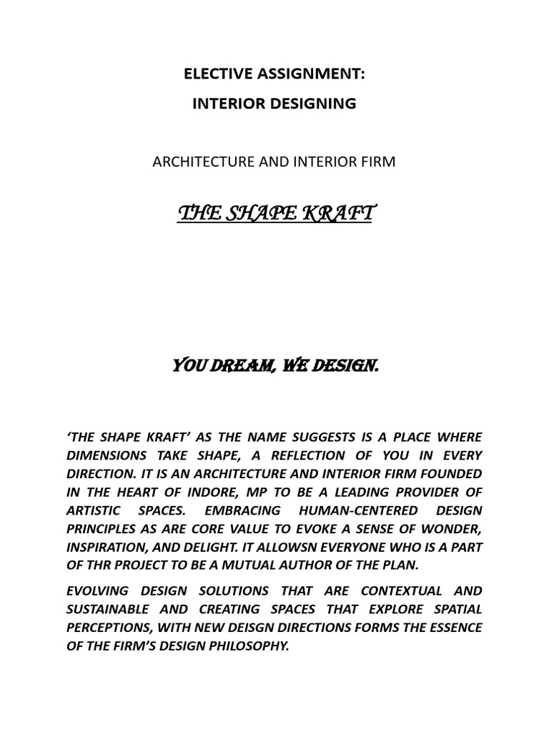 Elective Assignment | PDF