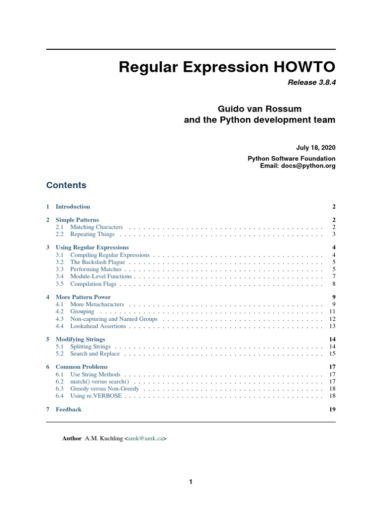 Howto Regex | PDF | Regular Expression | Computer Science