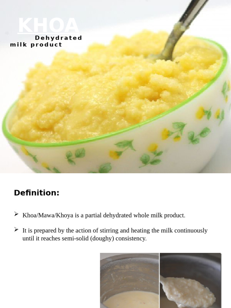 Khoa Preparation | PDF | Milk