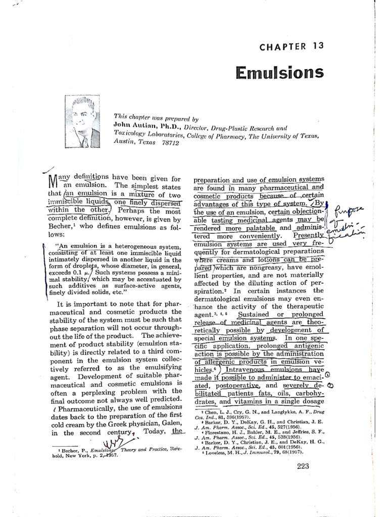 Emulsion Husa_s Pharmaceutical Chemistry | PDF