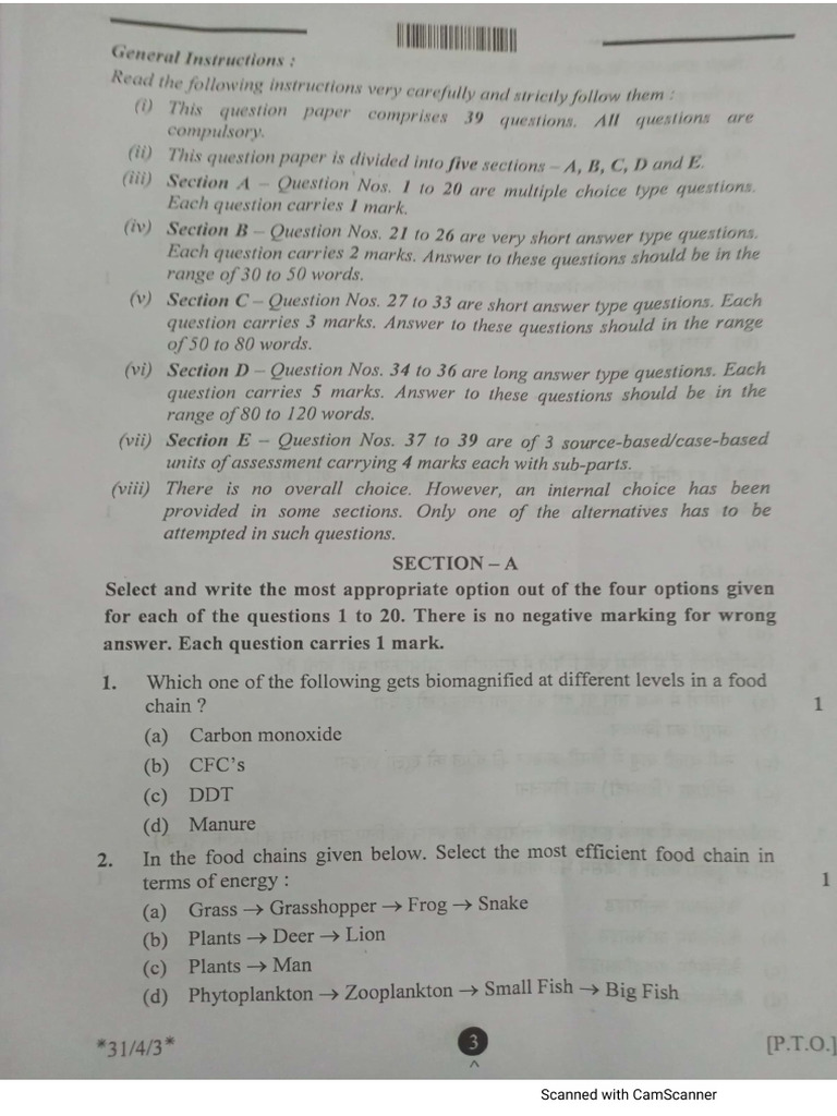 Set 3 Board Paper | PDF