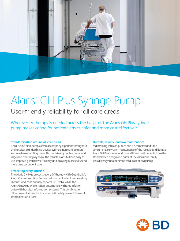 Alaris GH Plus Syringe Pump Overview | PDF | Intravenous Therapy