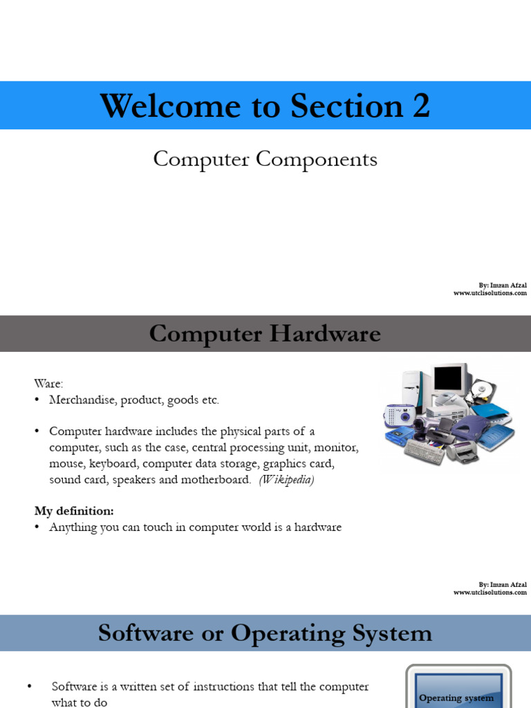 2 Computer+Components | PDF | Operating System | Databases