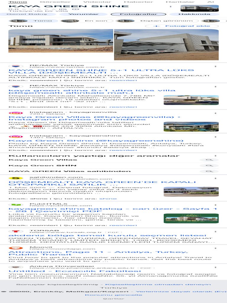 KAYA GREEN SHINE Döşemealtı - Google'da Ara | PDF