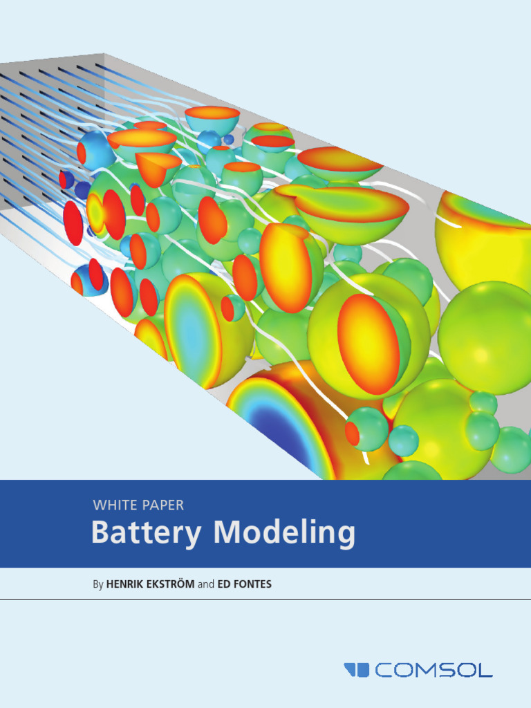 COMSOL WhitePapers BatteryModeling | PDF | Porosity | Electrode