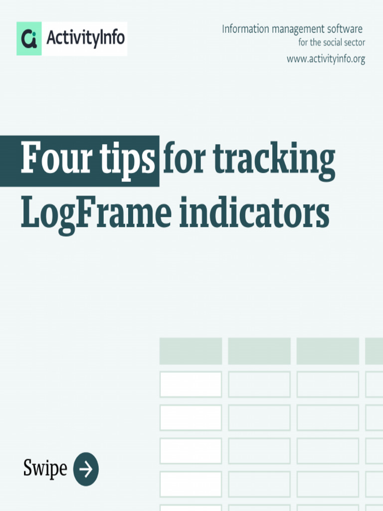 Four Tips For Tracking LogFrame Indicators | PDF