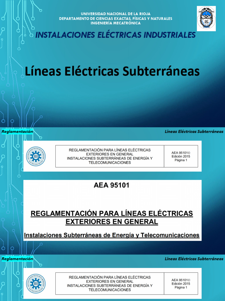 01 Líneas Eléctricas Subterráneas IEI IMEC 2023 | PDF | Transmisión de energía eléctrica ...