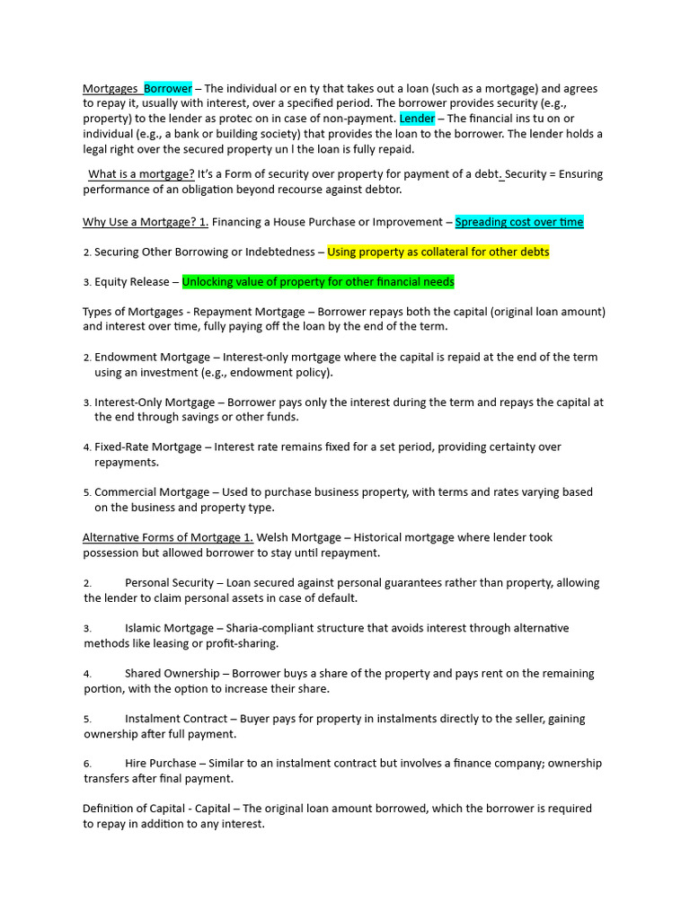 Morthages pt2 | PDF | Mortgage Law | Loans