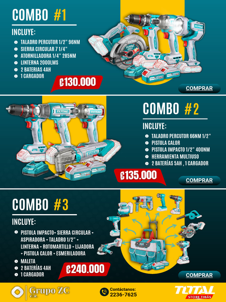CATALOGO COMBOS 7.2-comprimido | PDF | Máquinas rotativas | Motores