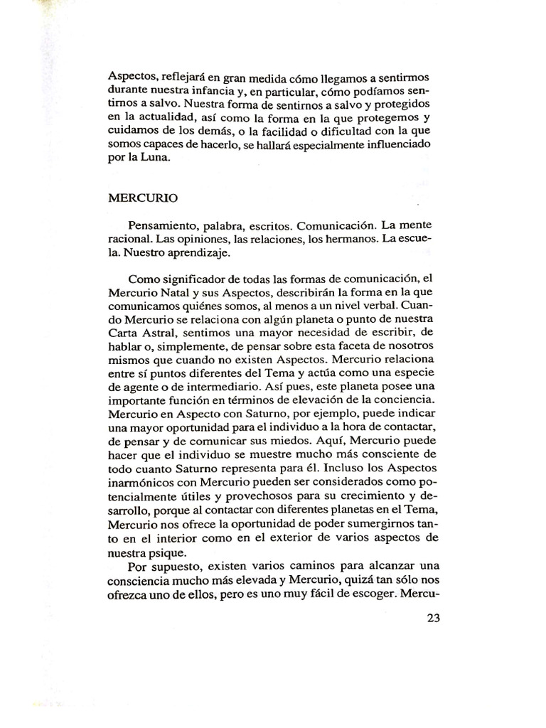 PLANETAS Por Sue Thompkins Aspectos en Astrologia | PDF