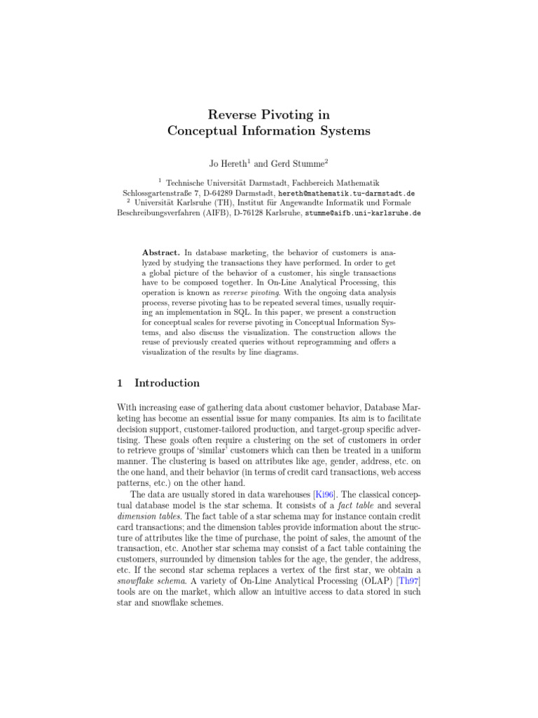 2001 482 Hereth Reverse Pivotin 1 | PDF | Databases | Data Management