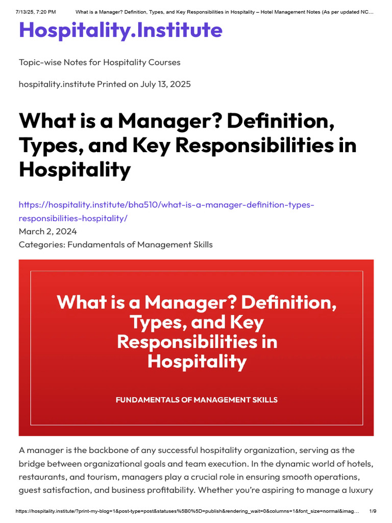 What Is A Manager - Definition, Types, and Key Responsibilities in ...