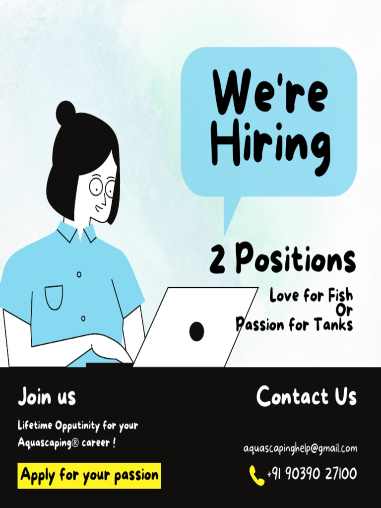 Aquascaping® Job Posting 1 | PDF | Aquarium | Fish And Humans
