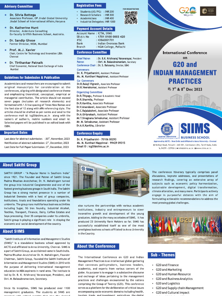 Conference - G20 Management Practices 2023 Correction | PDF
