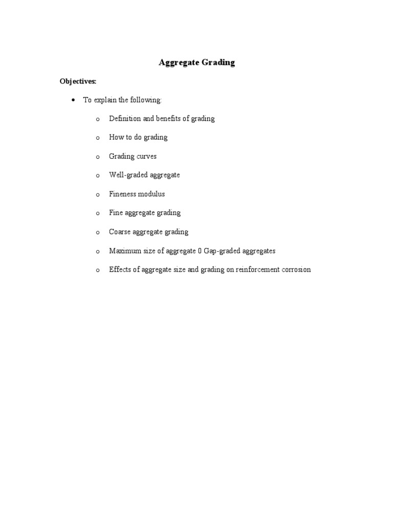 Aggregate Grading | Download Free PDF | Construction Aggregate | Concrete