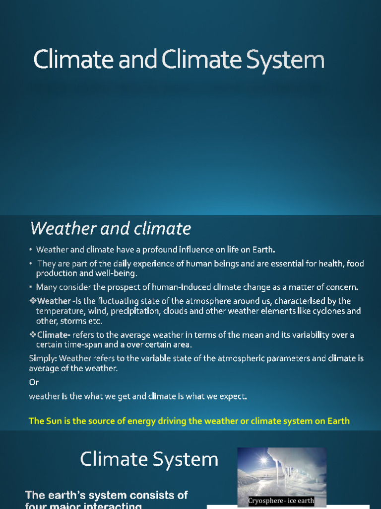 Climate System | PDF