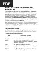 Atajos de Teclado para Windows 11 | PDF | Ventana (informática ...