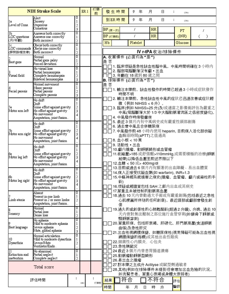 NIHSS | PDF