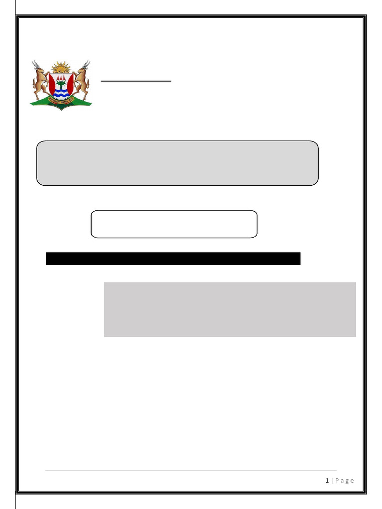 2024 Grade 12 Common Provincial Controlled Test Term 3 | PDF ...