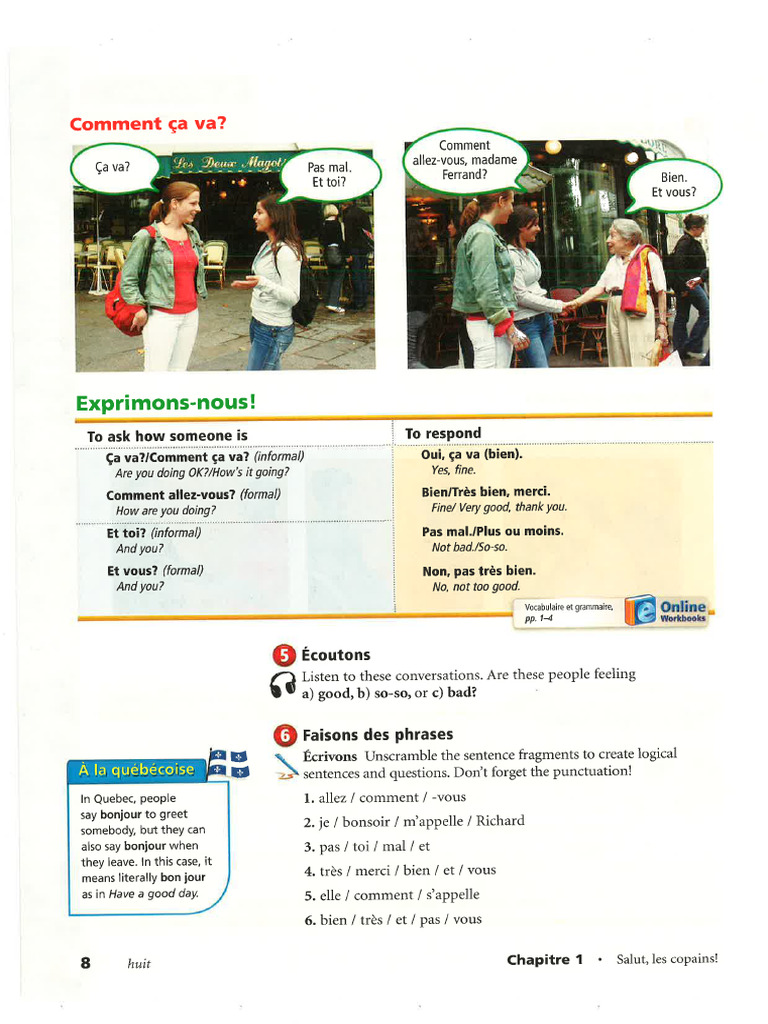 French 1A Pages 28 | PDF