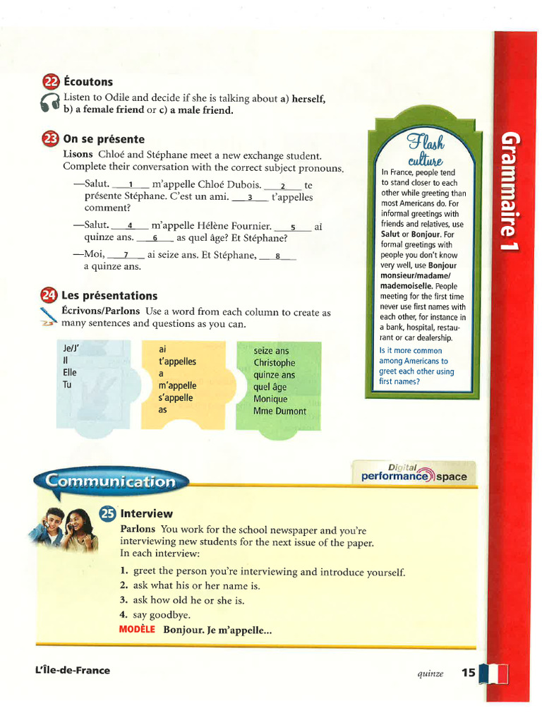 French 1A Pages 35 | PDF