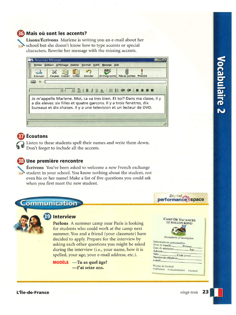 French 1A Pages 43 | PDF