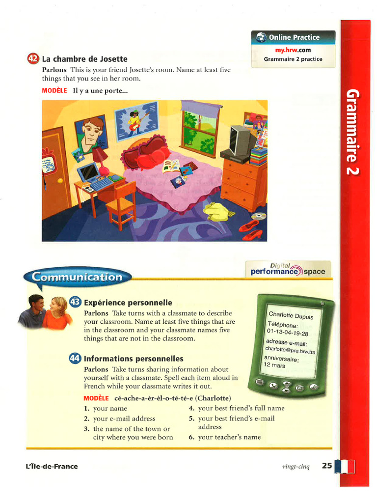 French 1A Pages 45 | PDF