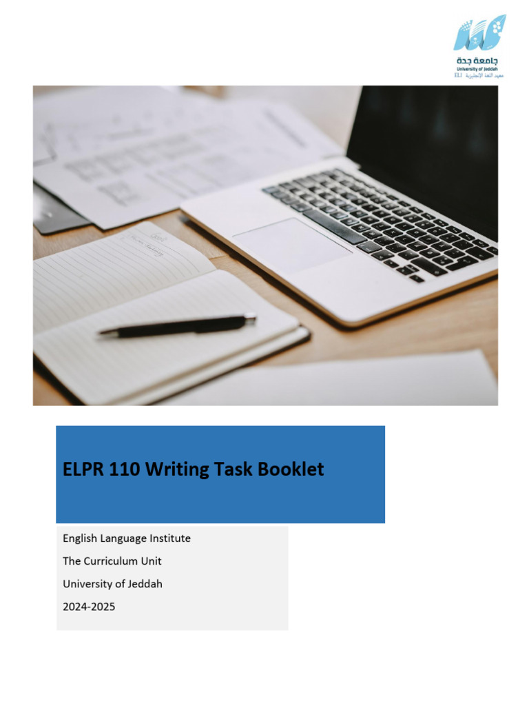 ELPR 110 Writing Task Booklet - T1!24!25 | PDF | Linguistics | Human ...