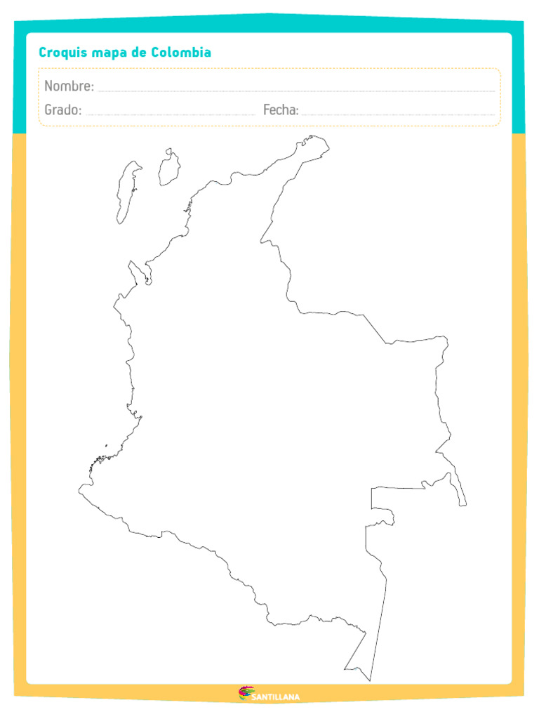 Croquis Mapa Colombia | PDF