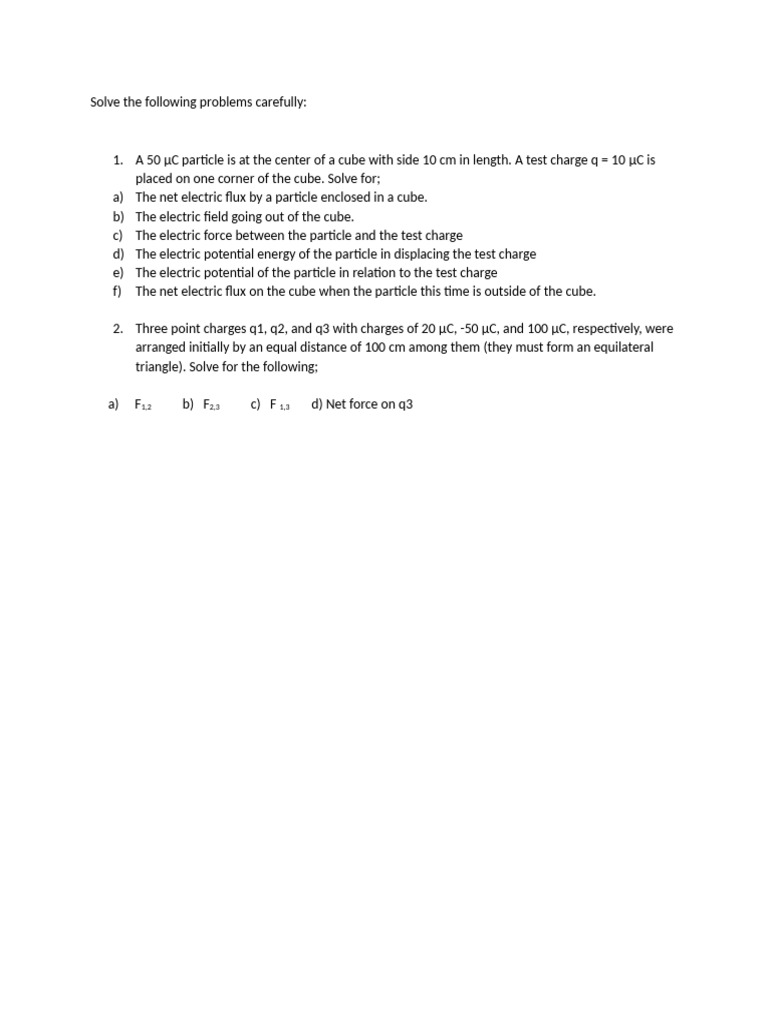 Gen Physics 2 Summative Test | PDF
