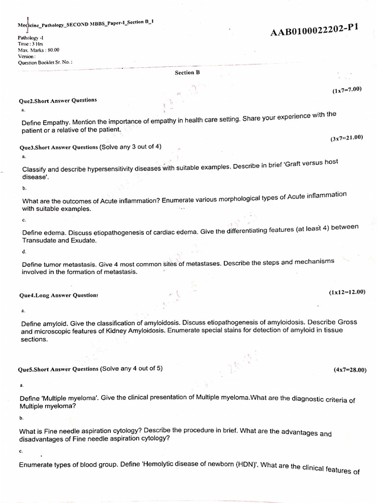 UT Supply 2024 Patho | PDF