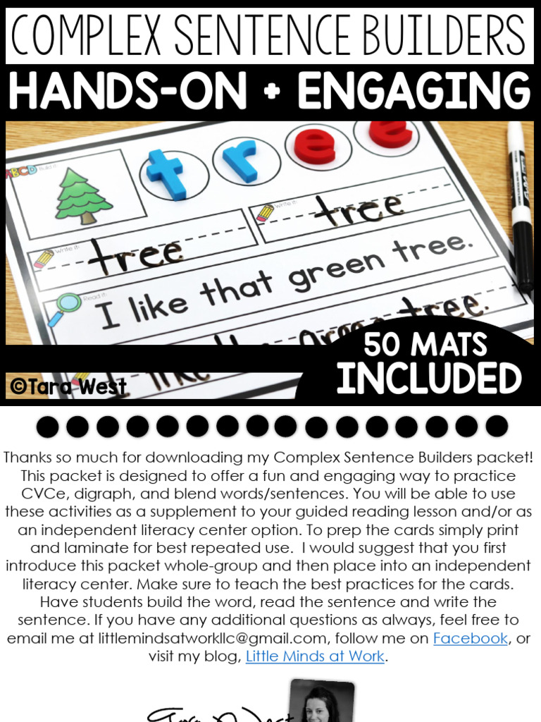 Complex Sentences Builders Preview | PDF