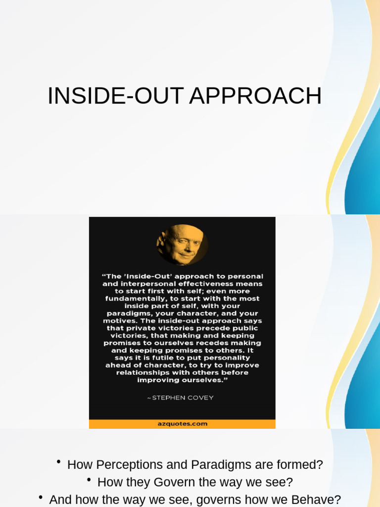 Inside Out Approach | PDF